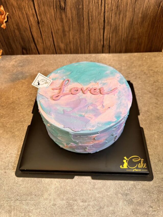 Three Colors Wording Cake Inspired by Taylor Swift's 'Lover' | iCake ...
