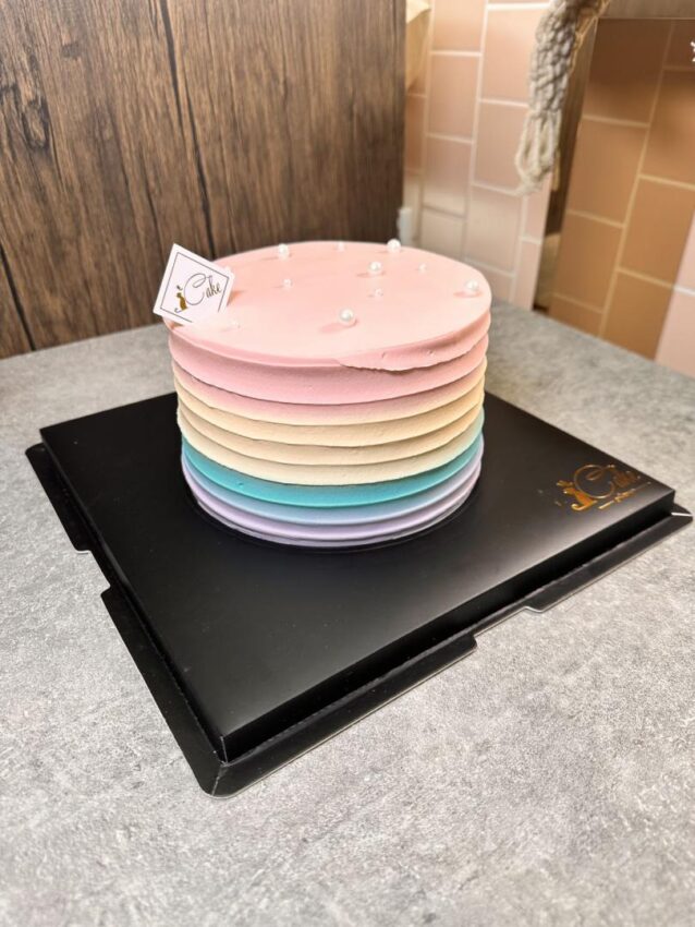 Indulge in Vibrant Delight: iCake's Exquisite Multi-Color Cake ...
