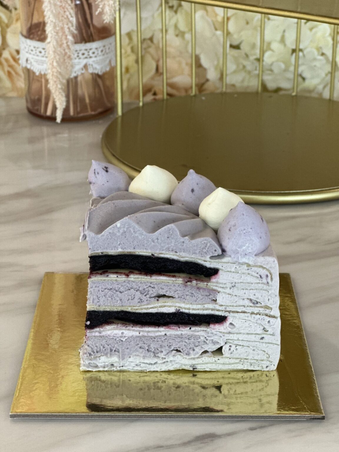 Indulge in Delightful Blueberry Crepe Cake | iCake Melbourne - iCake | Melbourne Best Custom ...